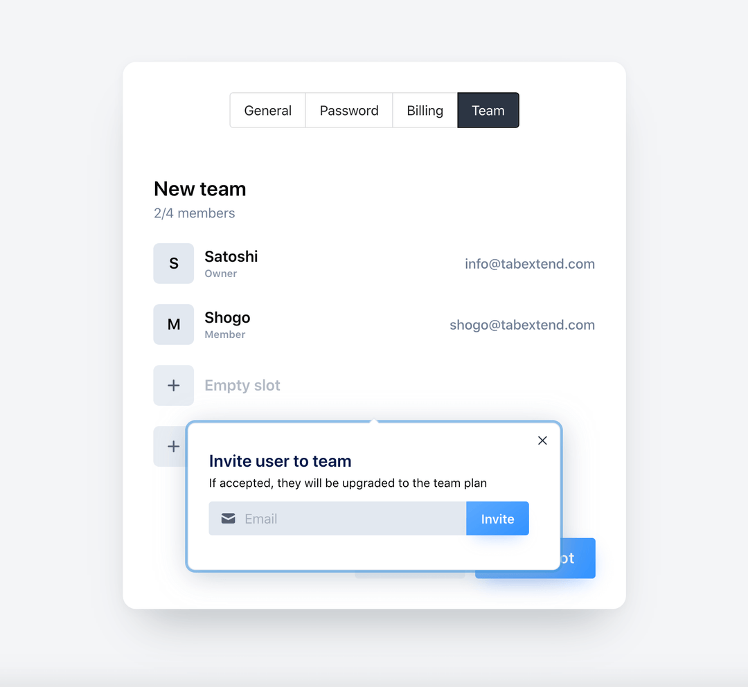 tabExtend - Save and organize tabs, add notes, and share