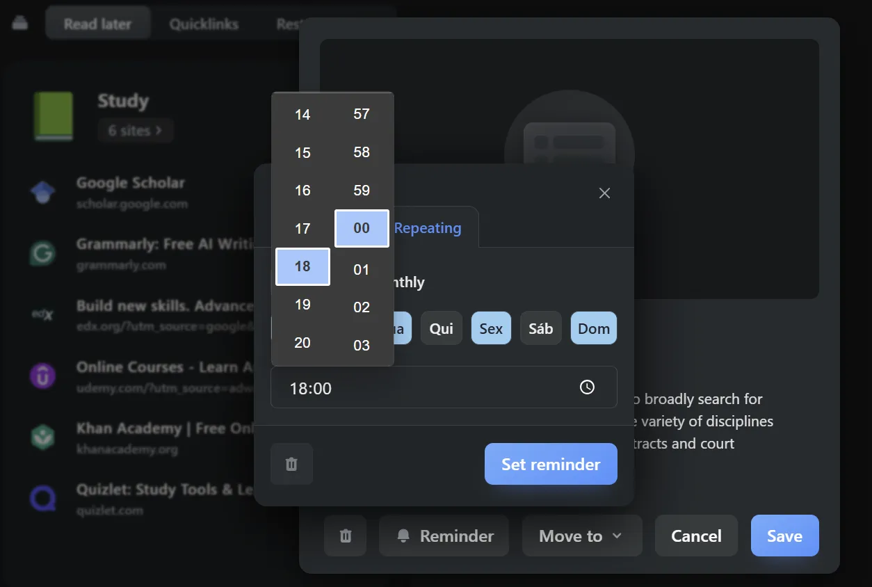 tabExtend - Save and organize tabs, add notes, and share